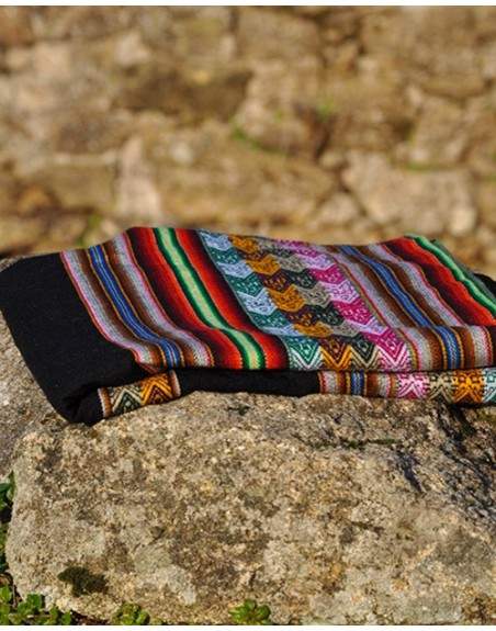 Tissu péruvien noir