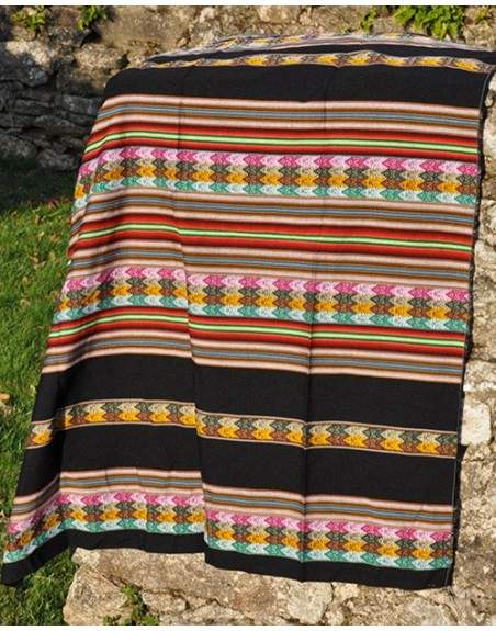 Tissu péruvien noir