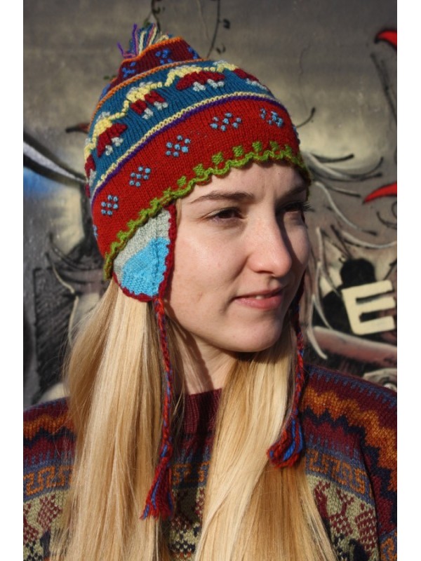 Chullo ou bonnet péruvien Altiplano